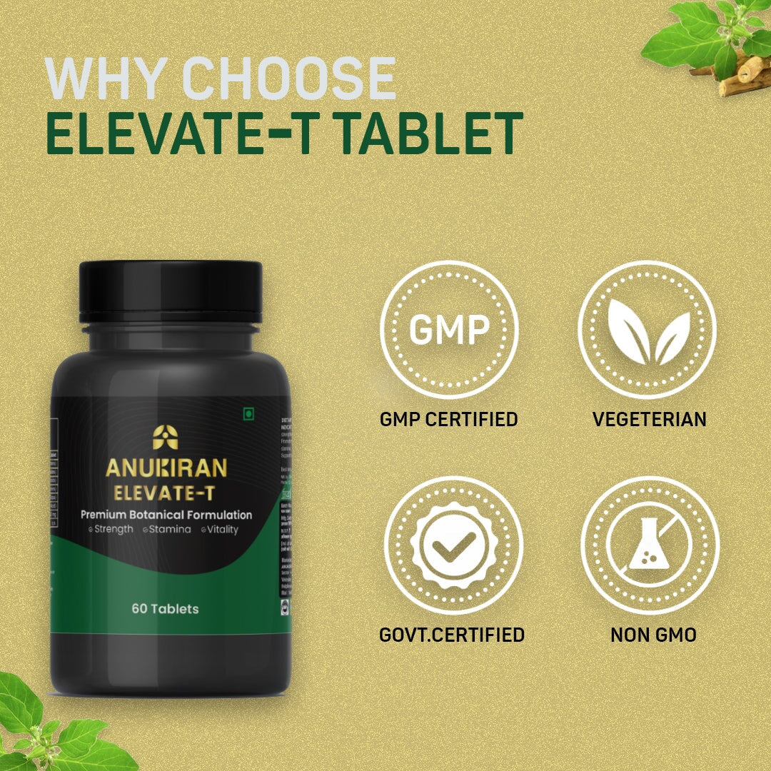 ELEVATE-T | Boosts Testosterone Naturally | Stamina & Muscle Growth